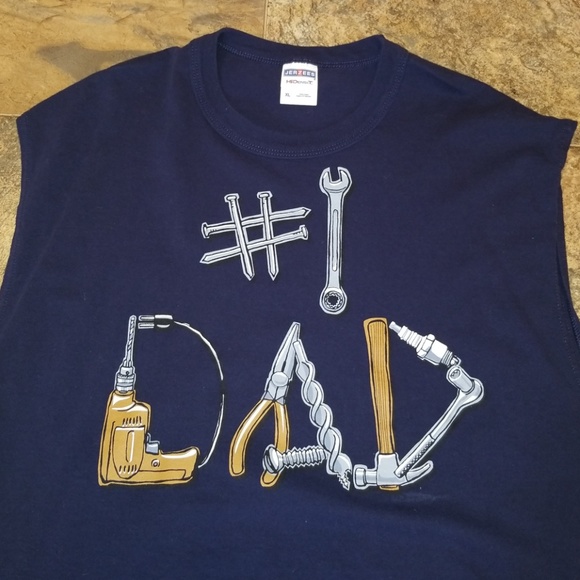 Jerzees | Shirts | New Graphic Dad Tank | Poshmark
